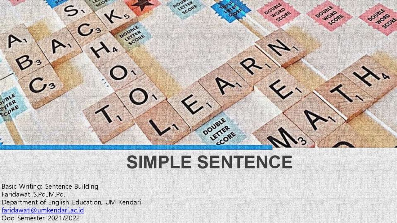 Basic Writing: Simple Sentence - YouTube
