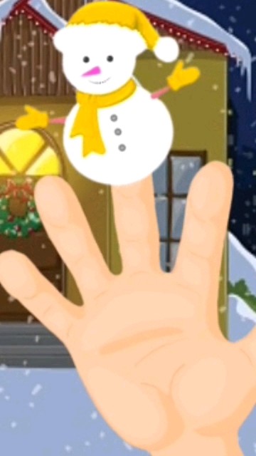 Snowman finger family | #nurseryrhymes #rhymes #preschool - YouTube