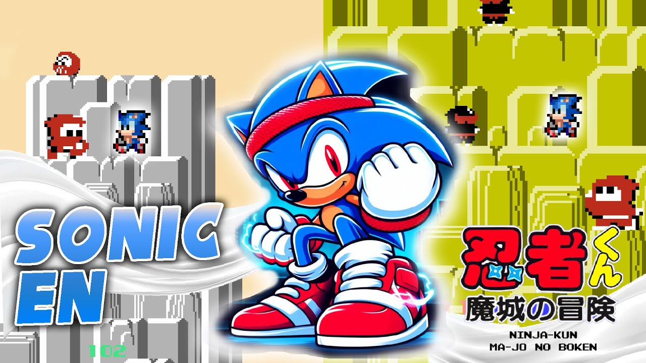 Sonic en Ninja-kun: Adventure of Devil Castle (Nes) | Multiverso Sonic ...