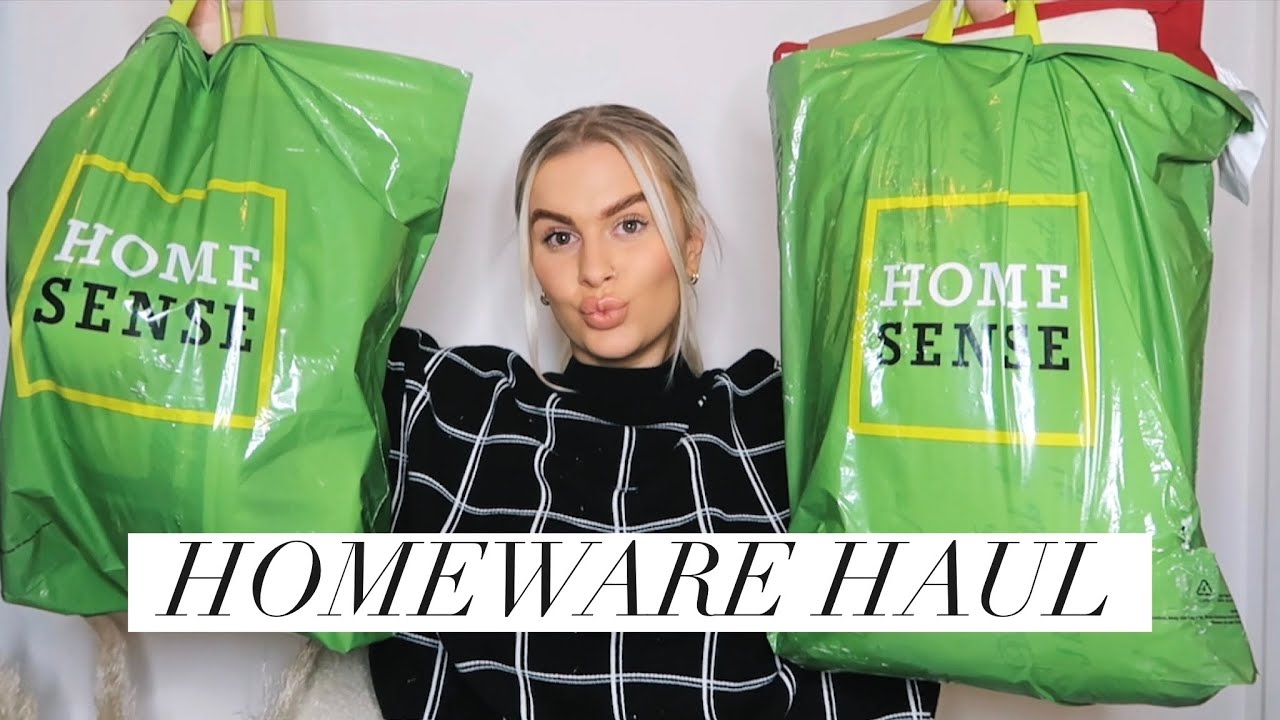 HOMEWARE HAUL | HOMESENSE, B&M, IKEA & DUNELM - YouTube