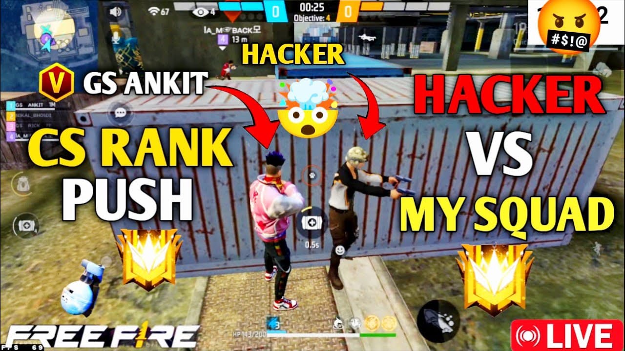 HACKER VS MY SQUAD CS RANK PUSH 🤬 - YouTube