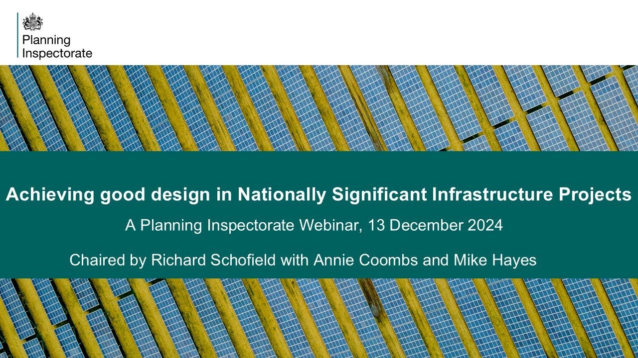 Achieving good design in Nationally Significant Infrastructure Projects ...