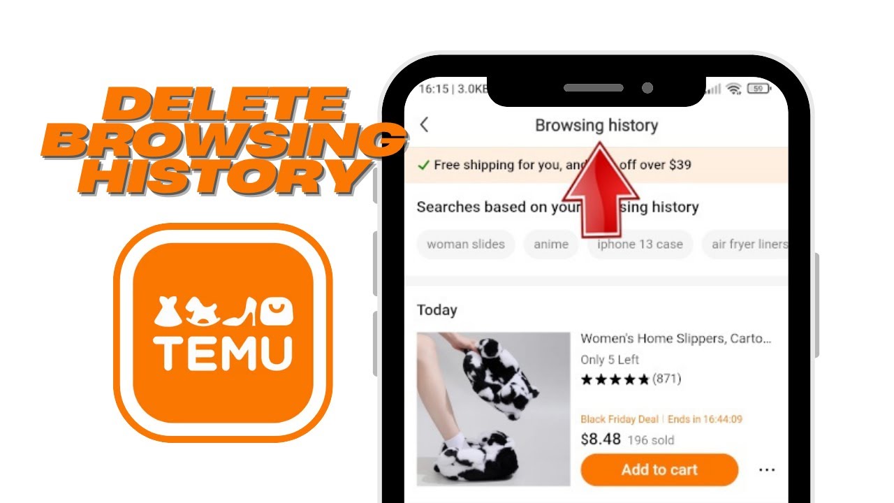 How to Delete Temu Browsing History - YouTube