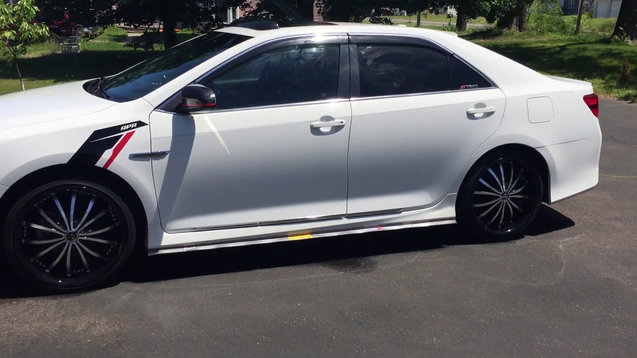 2012 Camry se v6, body kit audio and 20 rim - YouTube