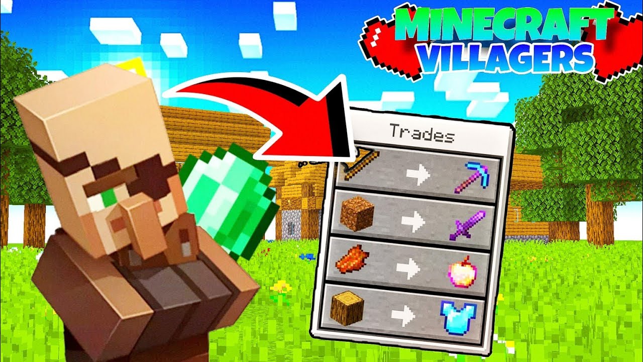 Minecarft but Every Villagers Trade op items..... - YouTube