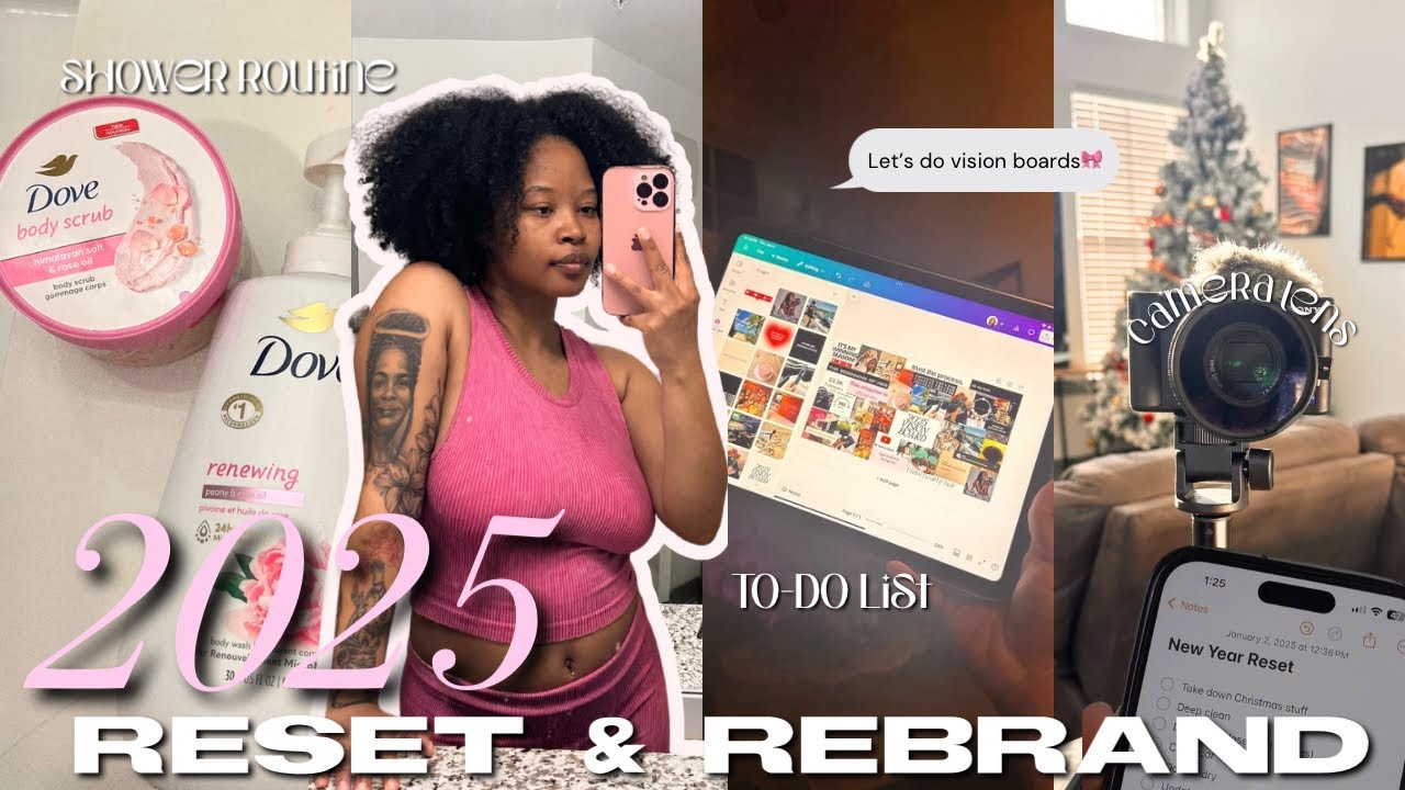 new year reset for 2025 🎀 | vision board, deep cleaning, new goals etc - YouTube