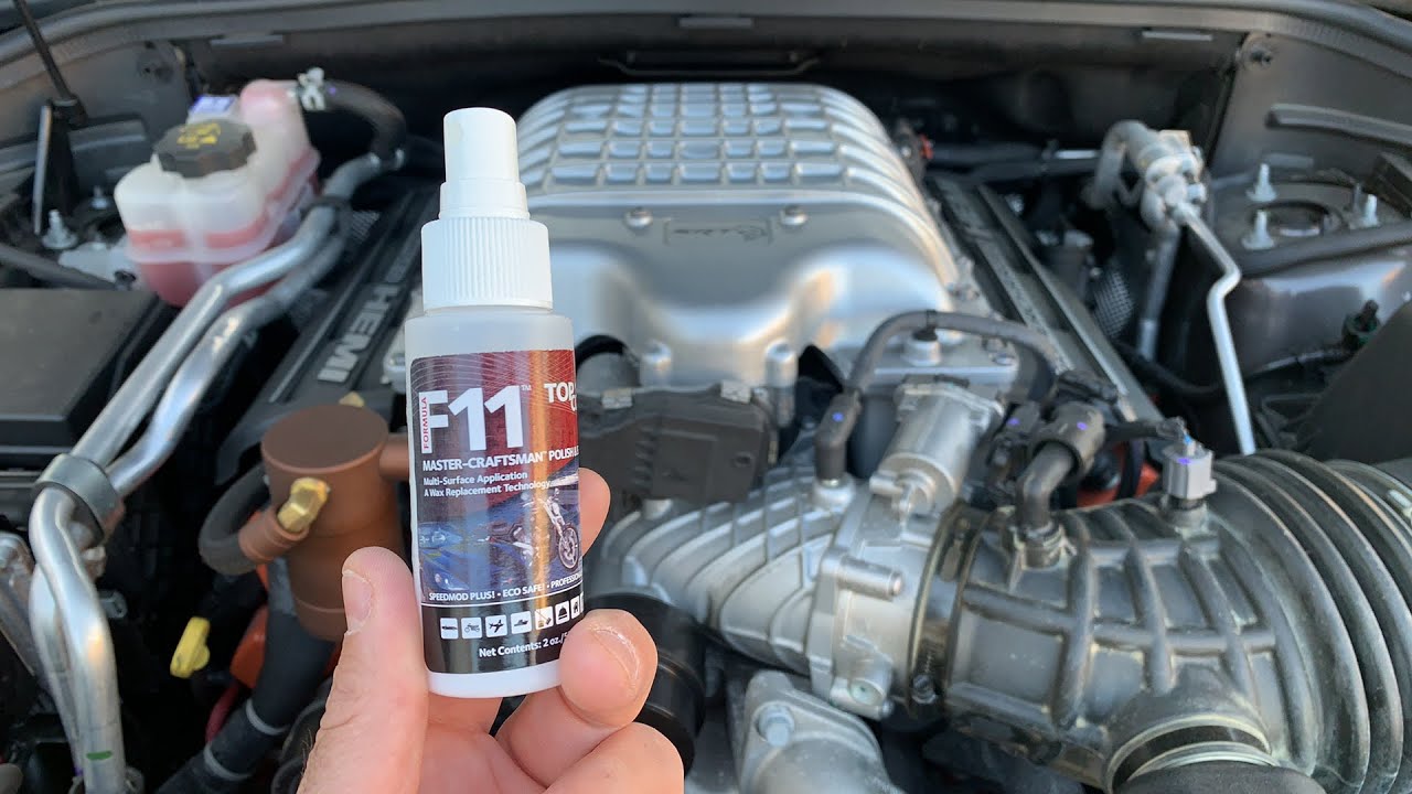 Cleaning the engine compartment with F11 TopCoat - YouTube