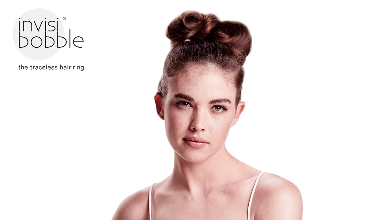 bow bun - medium invisibobble hair tutorial by Jenny Strebe alias ...