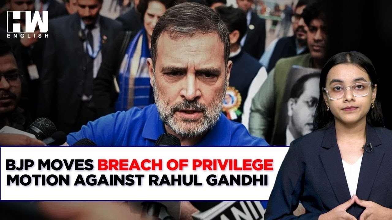 BJP Moves 'Breach of Privilege' Motion Against Rahul Gandhi for Sharing ...