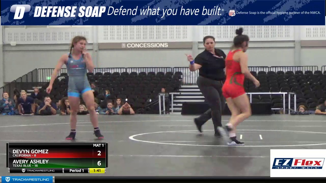 Mat 1 106 Devyn Gomez California Vs Avery Ashley Texas Blue - YouTube