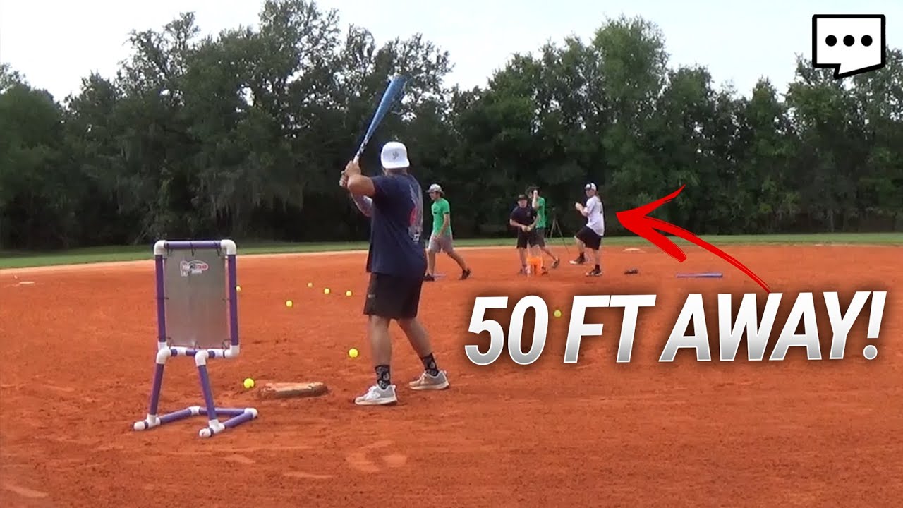89 MPH from 50 ft away is a MLB 99 MPH Pitch! - YouTube