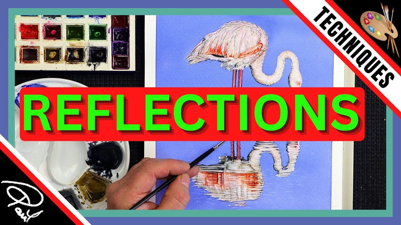 How to PAINT a REFLECTION🦩 - YouTube