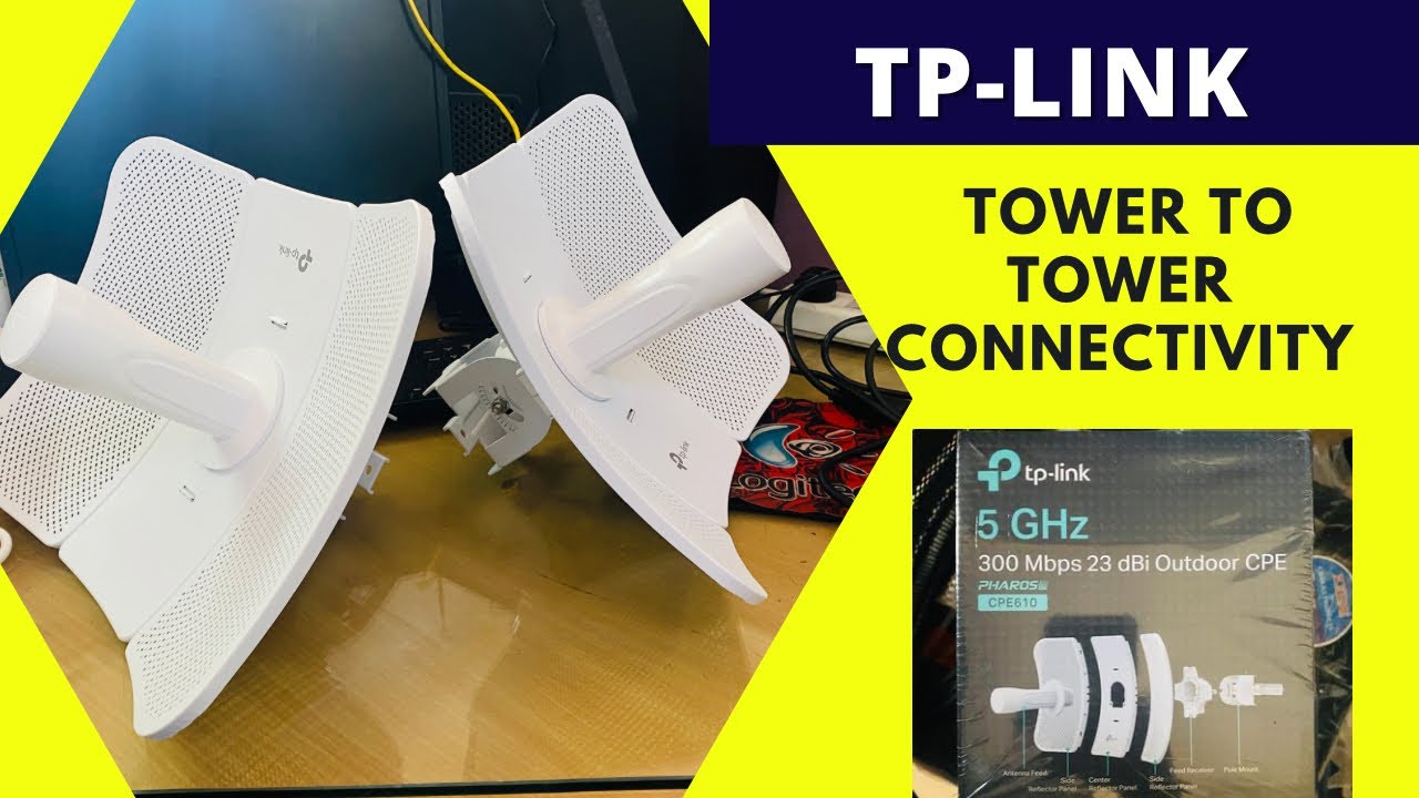 30KM Range Wifi TP-Link Point To Point Connection 300Mbps Speed Tower ...