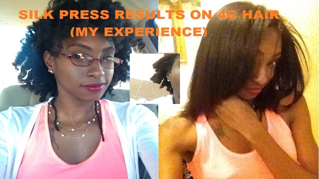 Silk Press On Natural 4c Hair My Experience Youtube