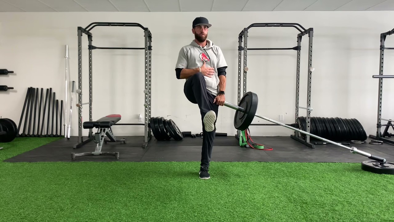 Landmine Single Leg RDL to Power Step Up (Ipsilateral) - YouTube