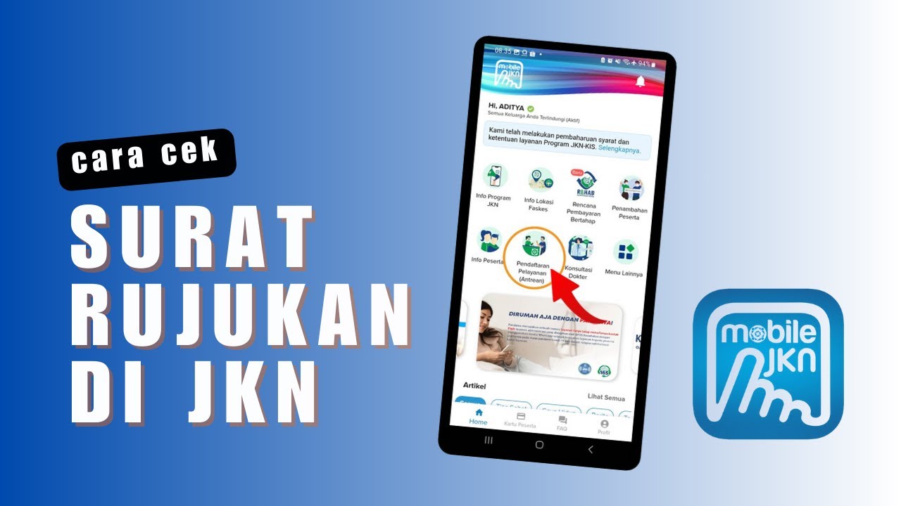 Cara Melihat Surat Rujukan Ke Faskes Tingkat Lanjut di Aplikasi JKN Mobile - YouTube