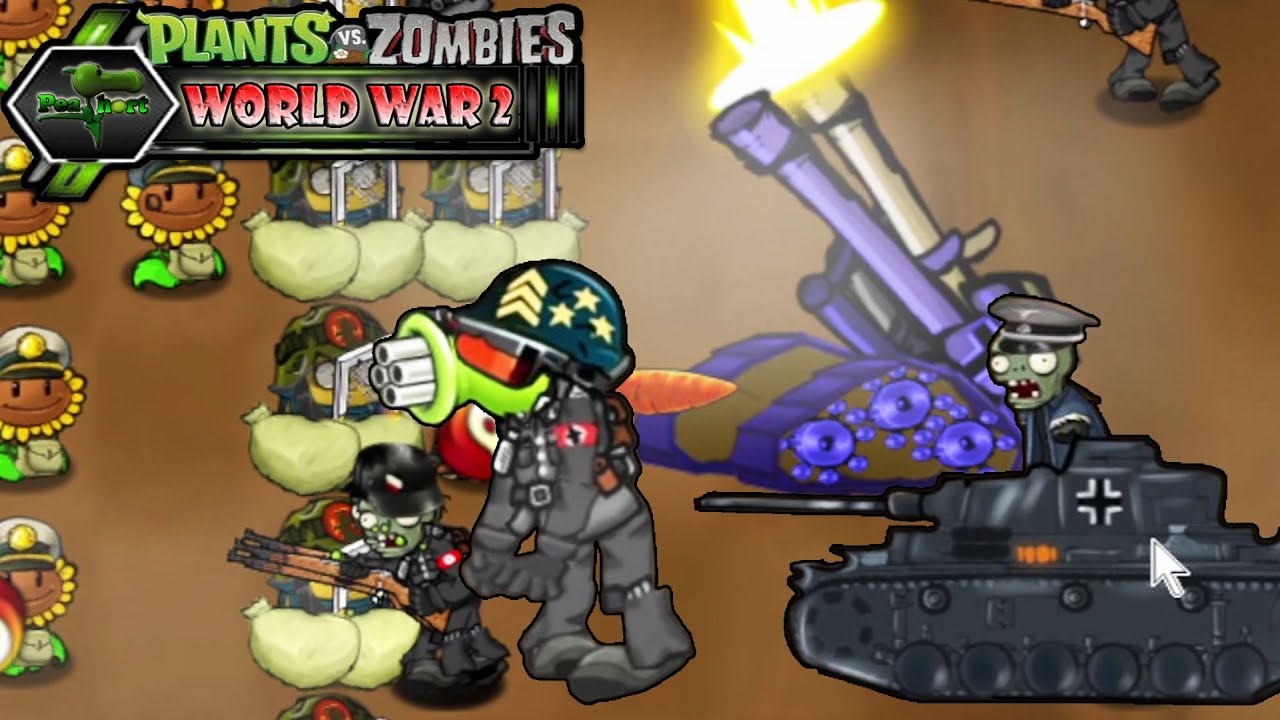 Plants Vs Zombies WORLD WAR 2 V0.1 Beta l Adventure Level 0-1 to 1-4 ...