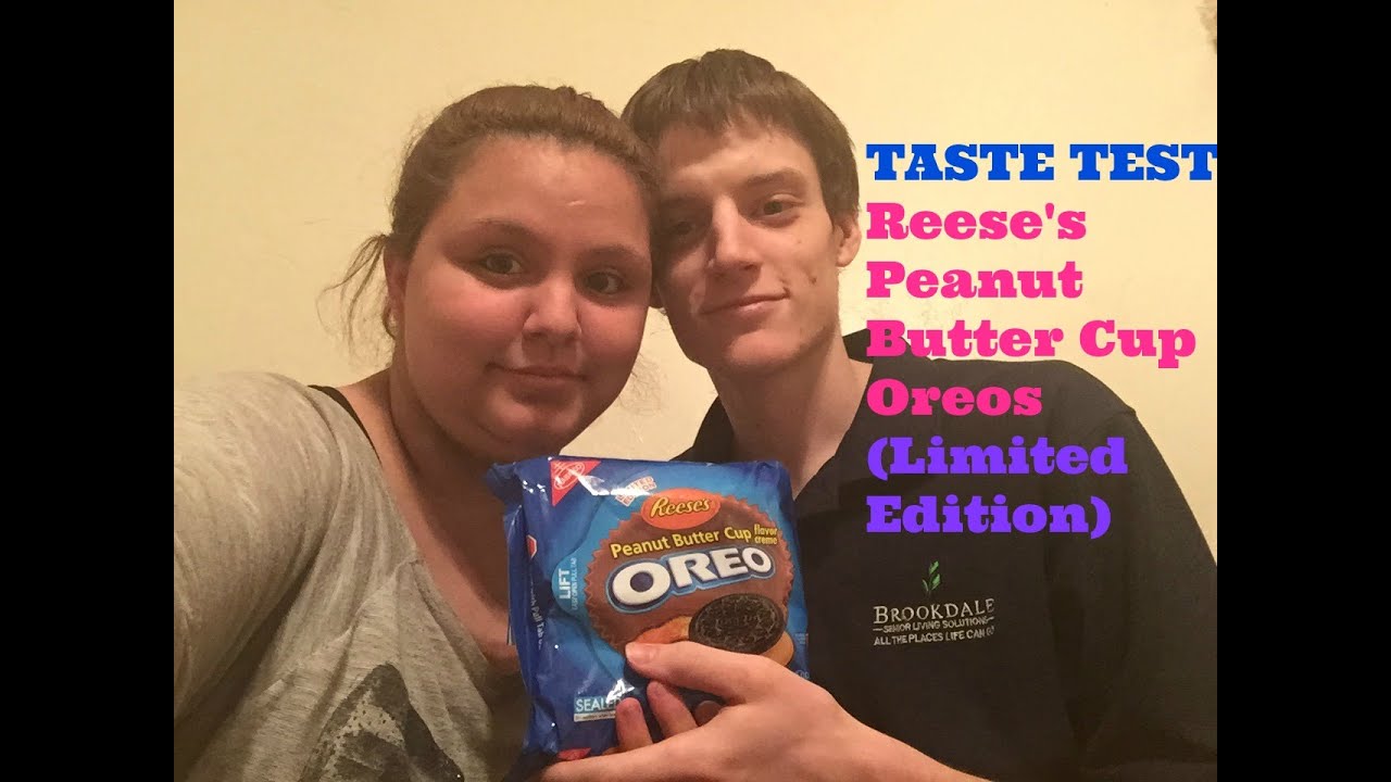TASTE TEST - Reese's Peanut Butter Cup Oreos (Limited Edition) - YouTube
