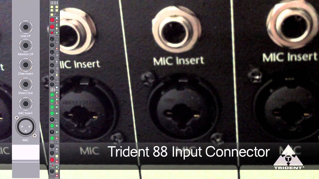 Overview of the Trident 88 Console's Rear Connector Panel - YouTube