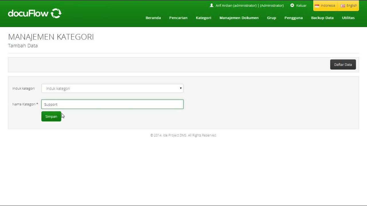 Docuflow Basic Kategori - YouTube