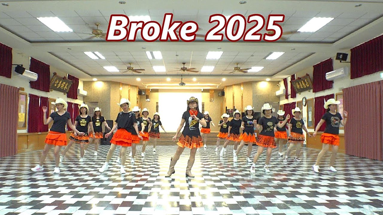 Broke 2025│Line Dance by Judy Rodgers (USA)║邁向2025│排舞║4K - YouTube