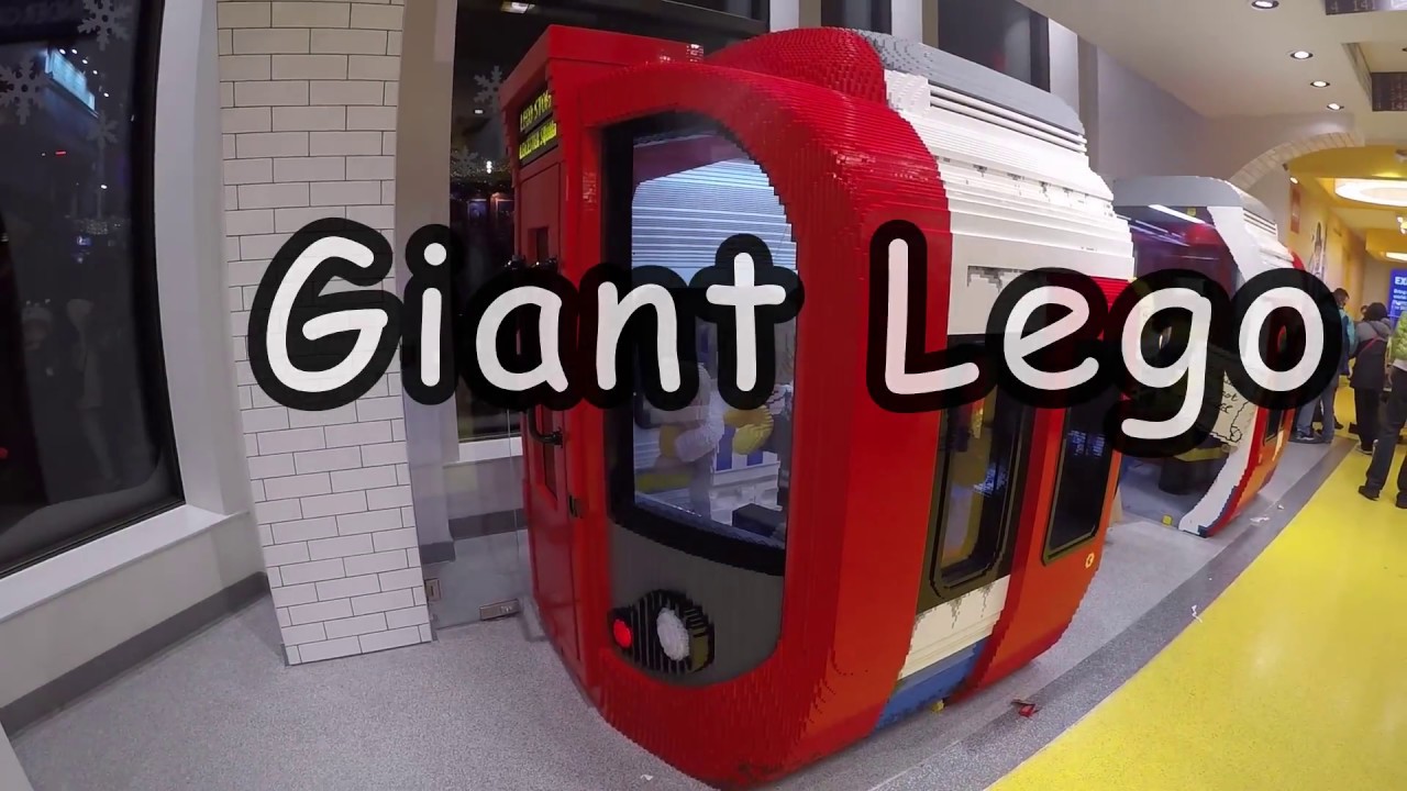 Giant Lego London Underground Train - YouTube