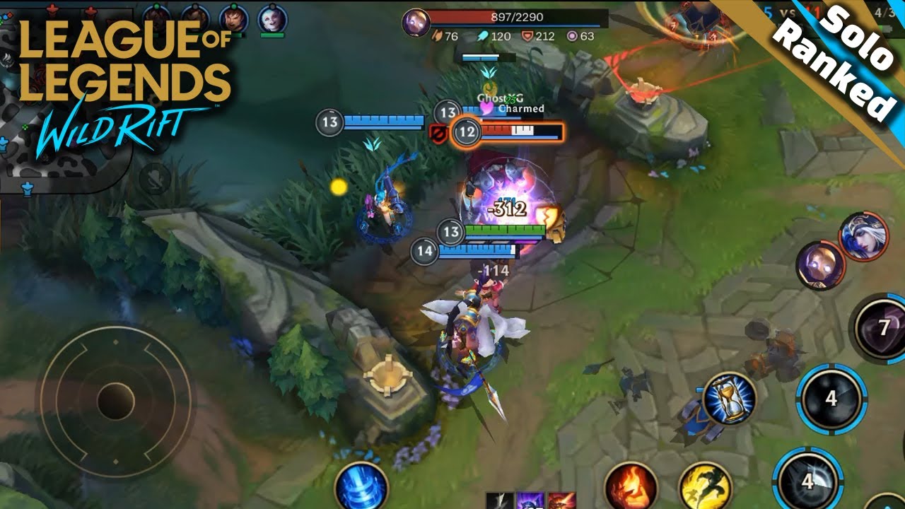 League of Legends: Wild Rift - Ahri Solo Ranked Gameplay #34 - YouTube