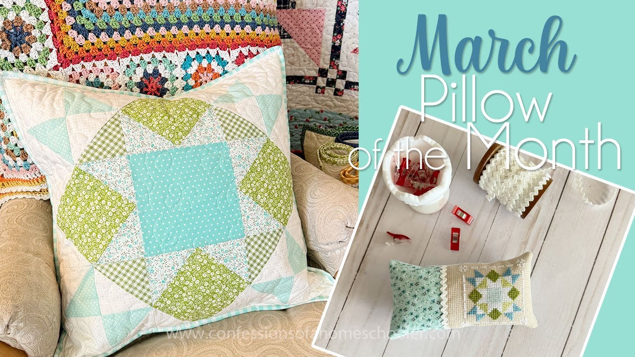 🍀 March Quilty and Stitchy Pillow of the Month (Beginner Friendly ...