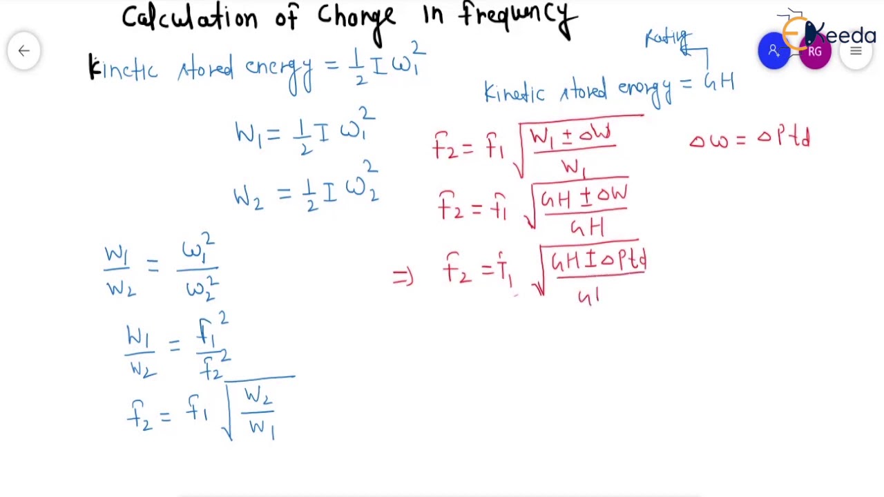 Calculation of change in frequency - YouTube