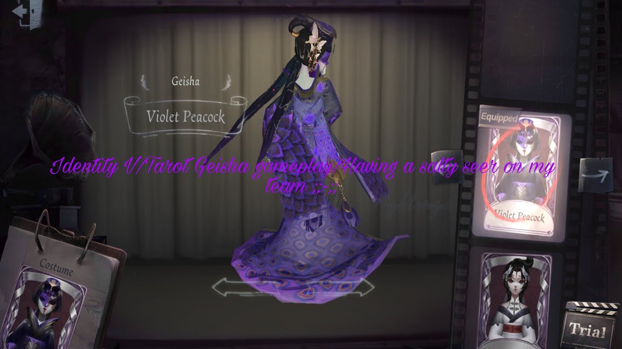 Identity V/Tarot Geisha gameplay/Having a salty seer on my team ...
