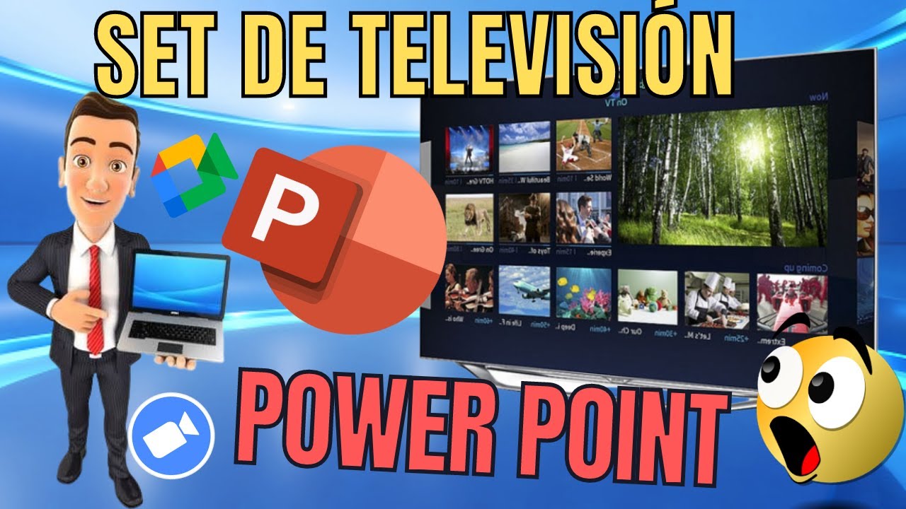 POWER POINT INTERACTIVO AVANZADO // EFECTO SET DE TELEVISIÓN// SUPER ...