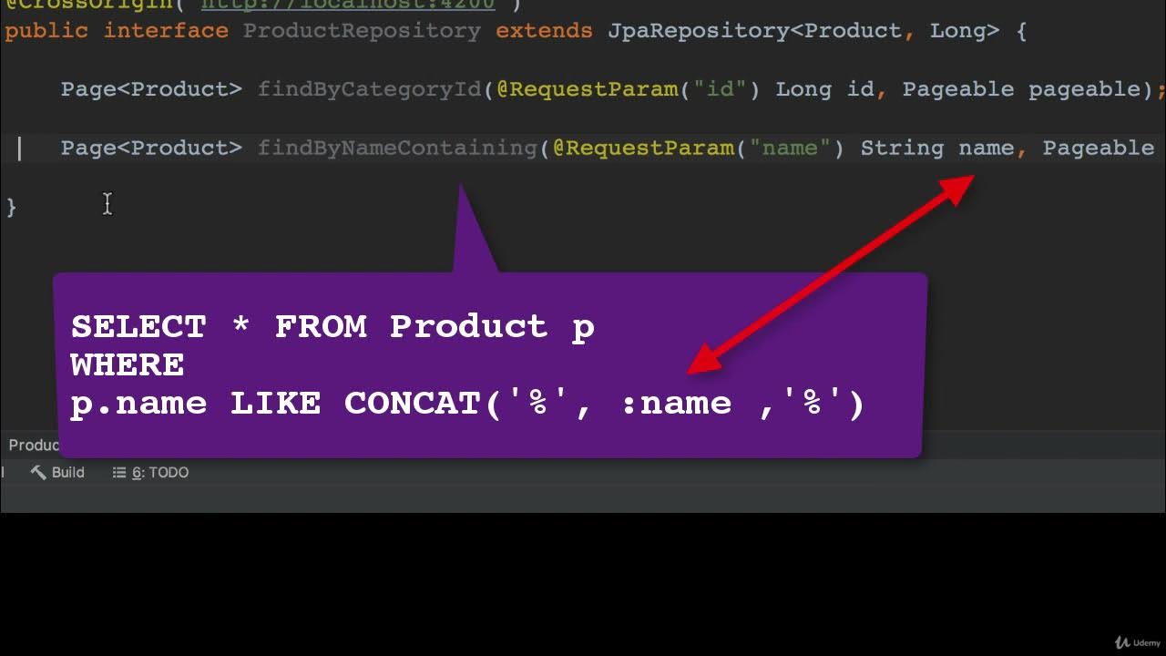 004 Angular Project Search for Products by Keyword Modify Spring Boot ...