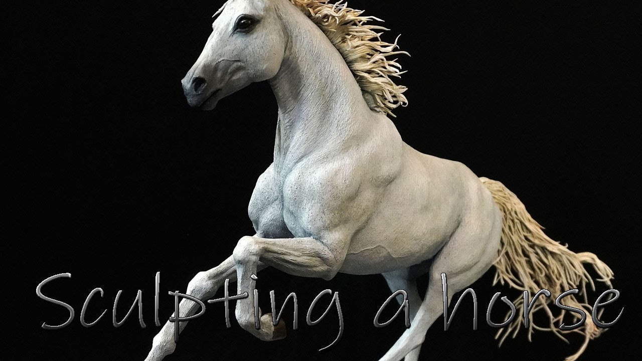 Sculpting the White horse - Shadofax, Middle-earth free horse - YouTube