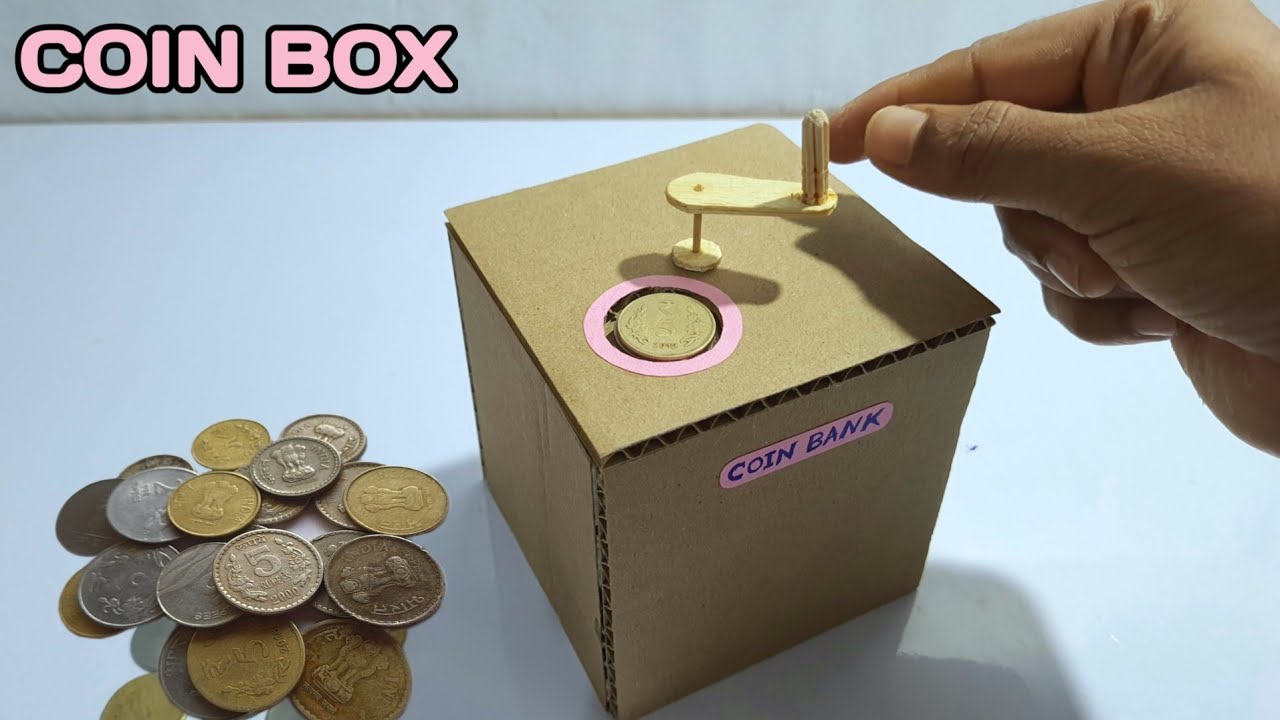 How to Make Coin Bank From Cardboard - YouTube