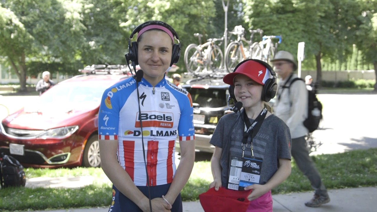 Race Reporter Ruby with Megan Guarnier - YouTube