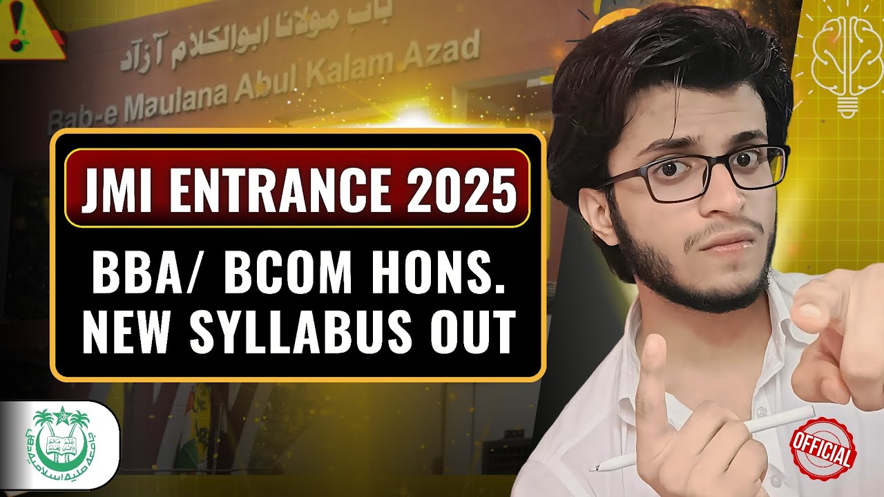 JMI BBA/BCOM Hons Entrance 2025 | Syllabus Breakdown & Smart ...