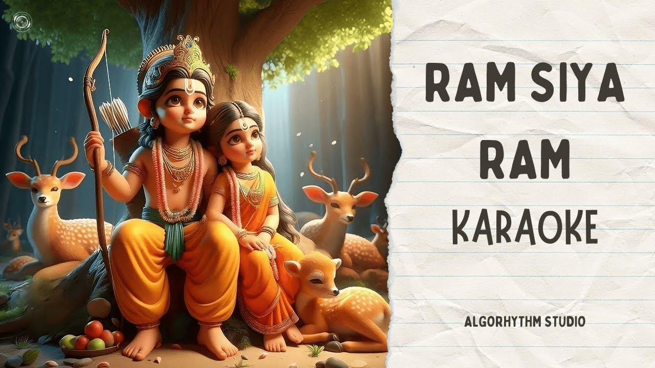 RAM SIYA RAM - Sachet Tandon || Karaoke with Lyrics || AlgoRhythm Studio - YouTube
