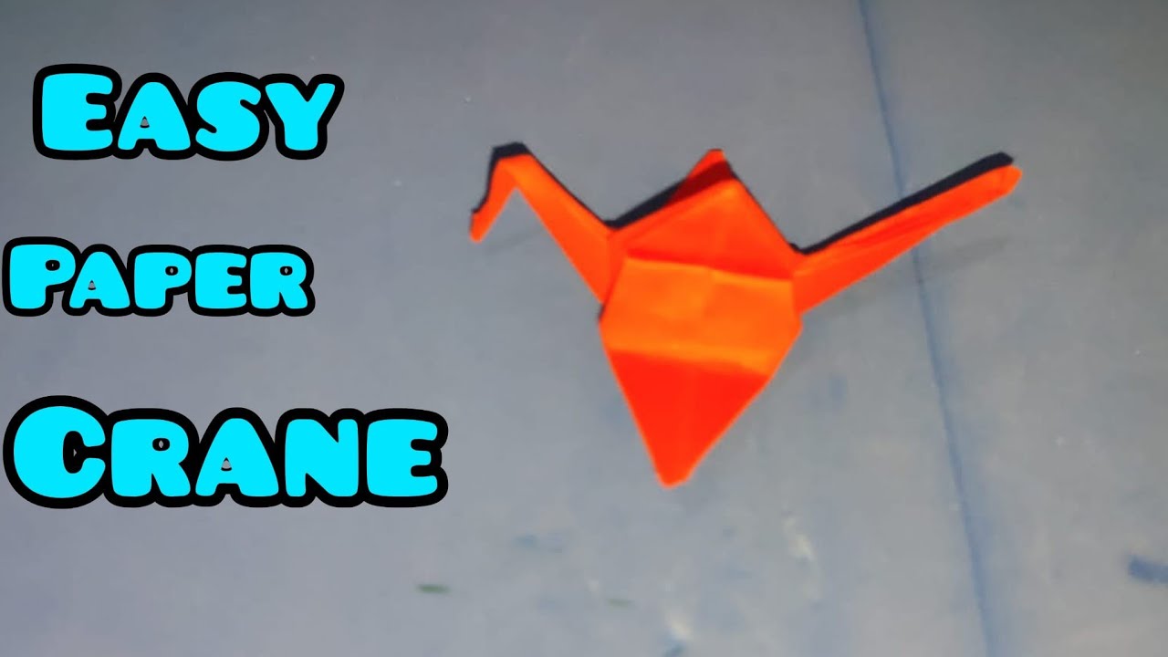 How to make a paper Crane/ Origami Crane Easy and step by step.# ...