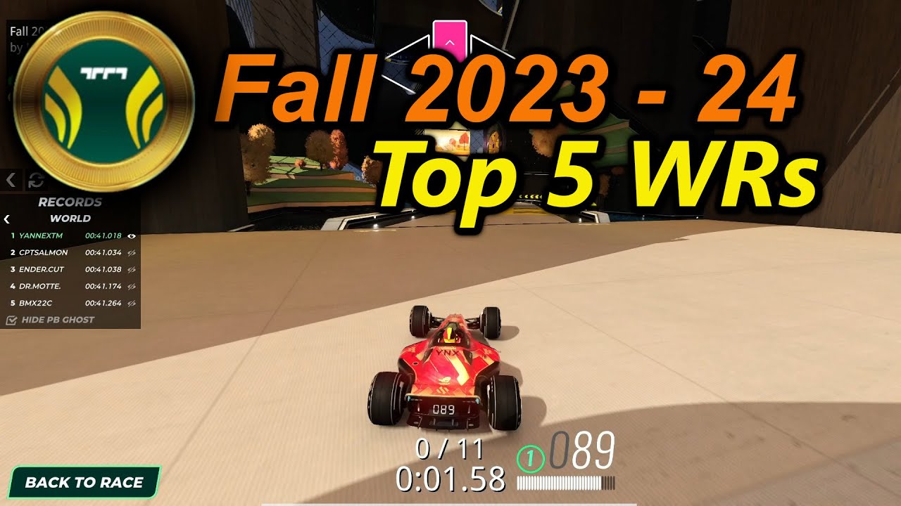 Trackmania | Fall 2023 - 24 Top 5 WRs | Campaign - WR | New Strats and ...