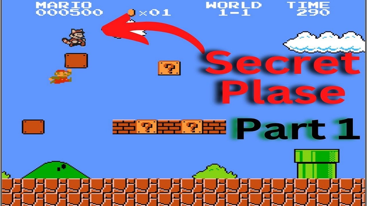 THE OLD SUPER MARIO BROS SECRET PLACES GAMEPLAY STAGE 1 - YouTube