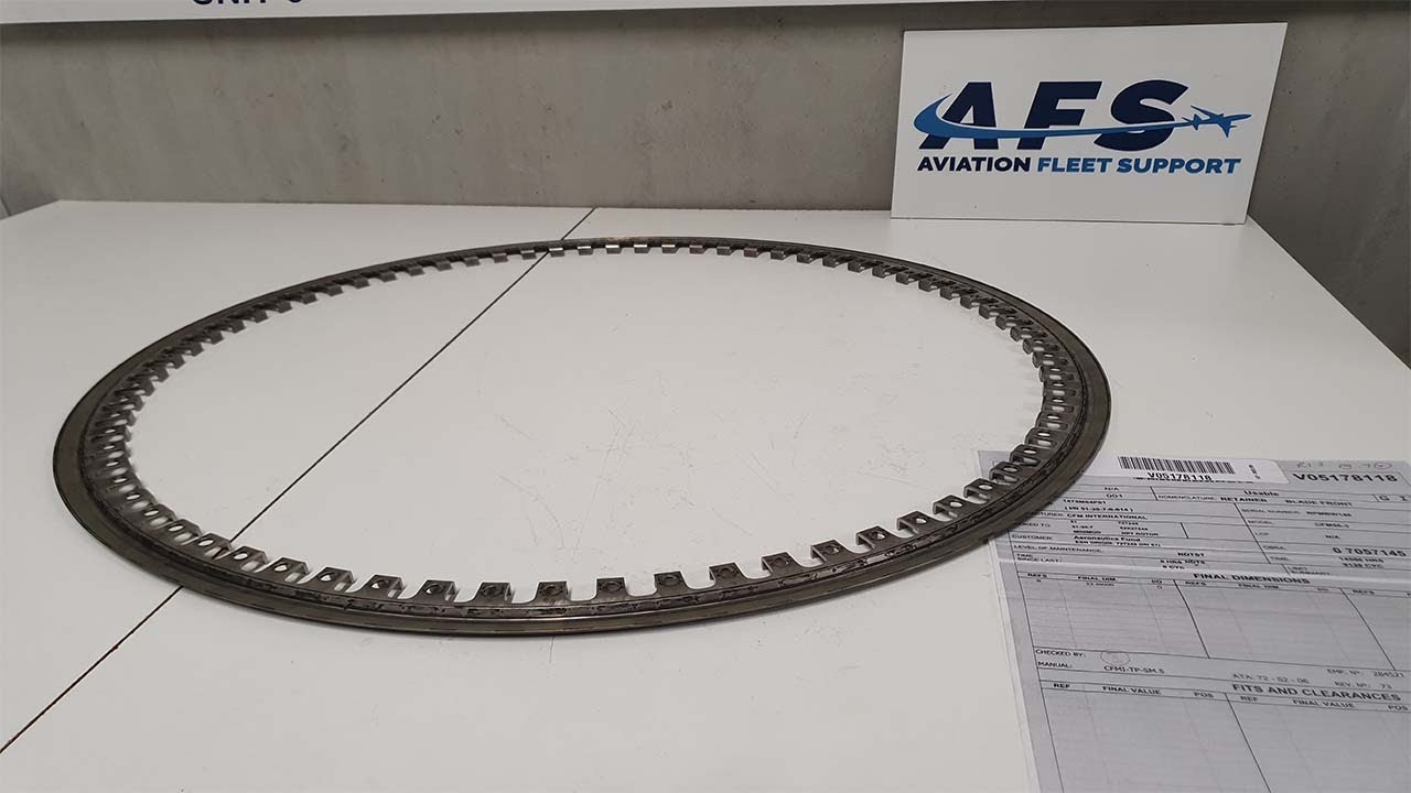 RPMBW148 RETAINER BLADE FRONT 1475M84P01 CFM56-3 - YouTube