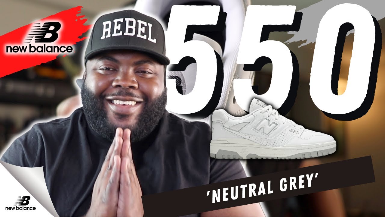 REVIEWING THE NEW BALANCE 550 'NEUTRAL GREY'. IN HAND REVIEW. CLEAN IN ...
