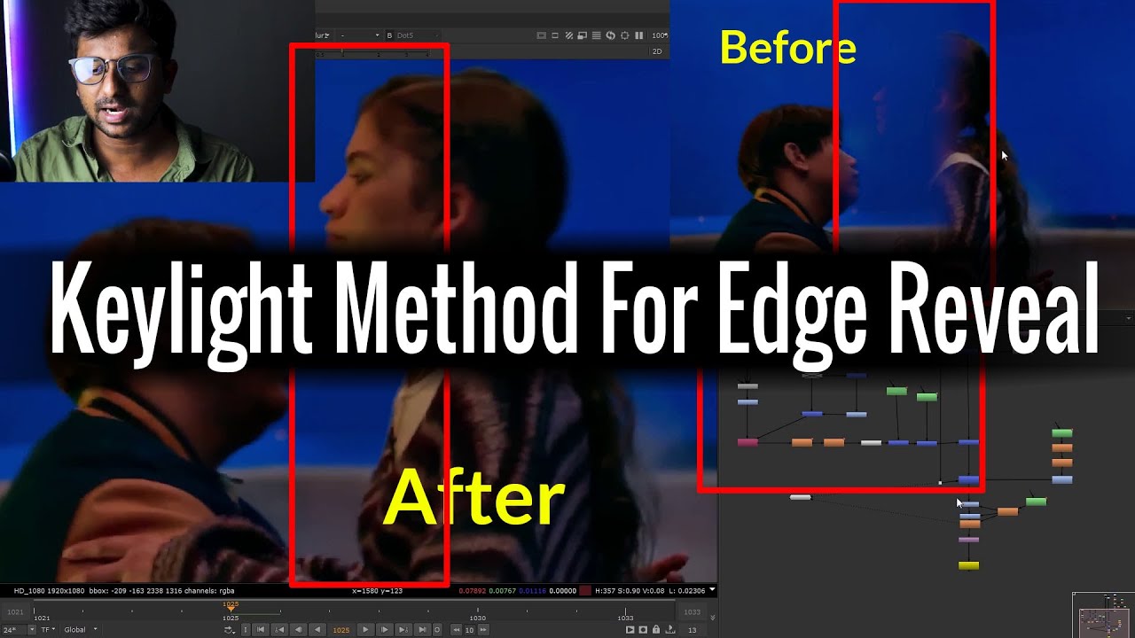 Keylight Method for Edge Reveal - YouTube
