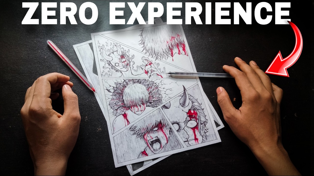 I designed my custom MANGA PANEL without any experience' - YouTube