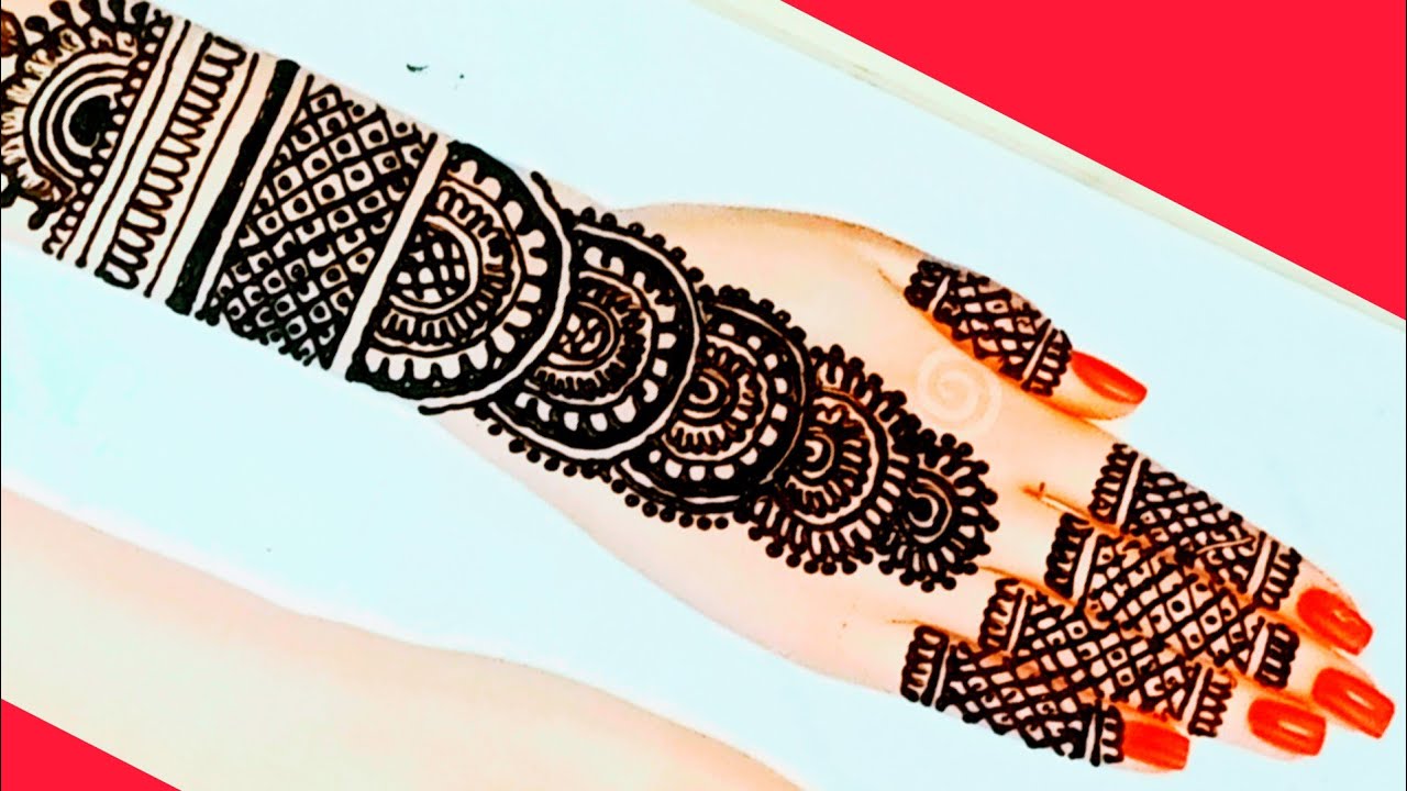 Bridal Mehendi Design | Heavy Mehndi Back Hand Design - YouTube