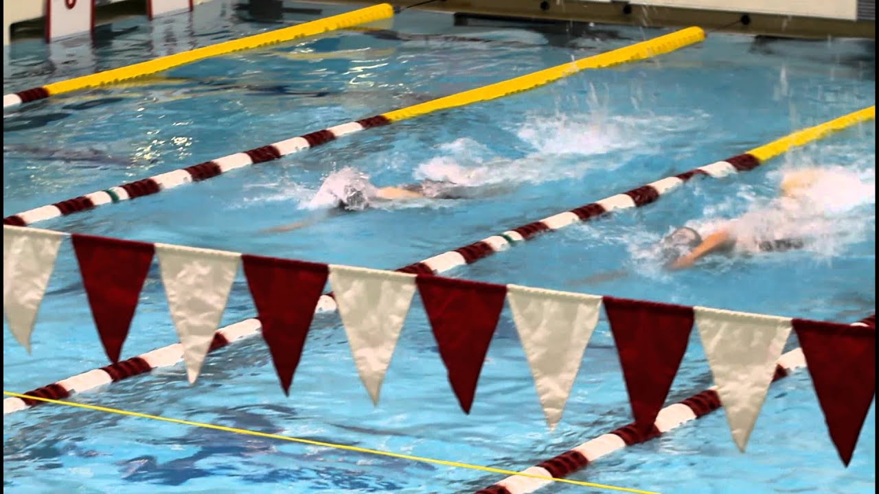 Babson Swimming Joe Kent 100 Free NEWMAC 2012 - YouTube