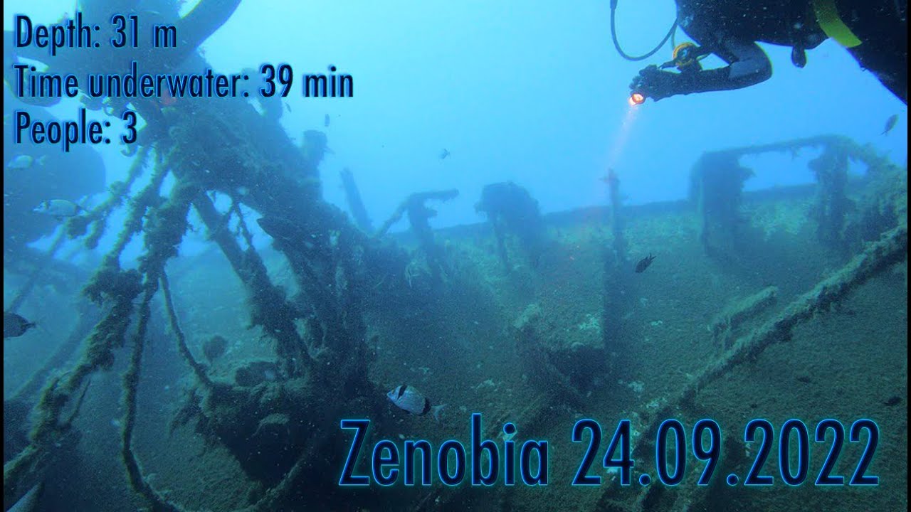 [Dive 019] Zenobia, Cyprus, 24.09.2022 2nd dive - YouTube