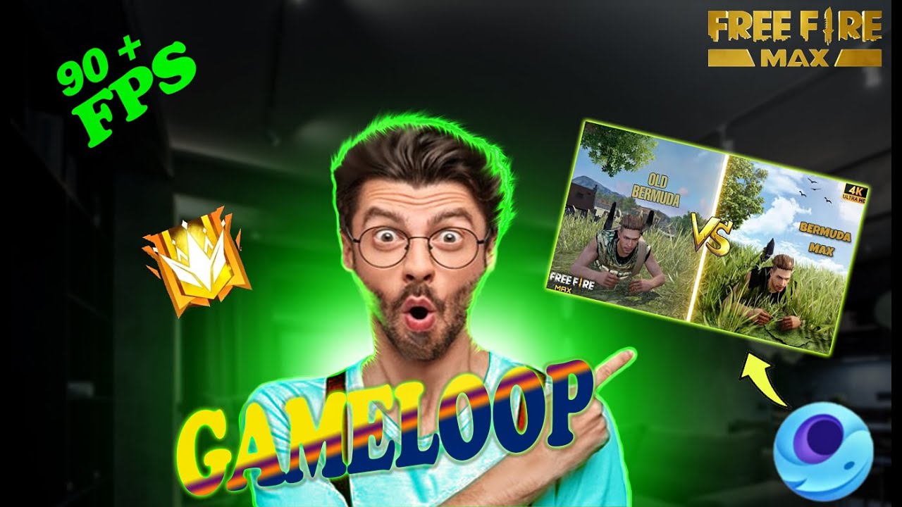 Free Fire Max in Gameloop 4gb RAM || Full HD 60 + FPS - YouTube
