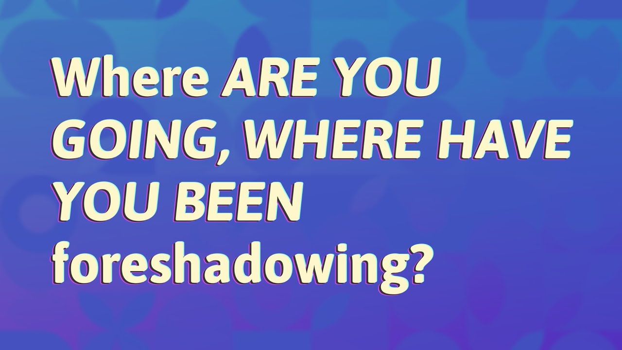 Where Are You Going, Where Have You Been foreshadowing? - YouTube
