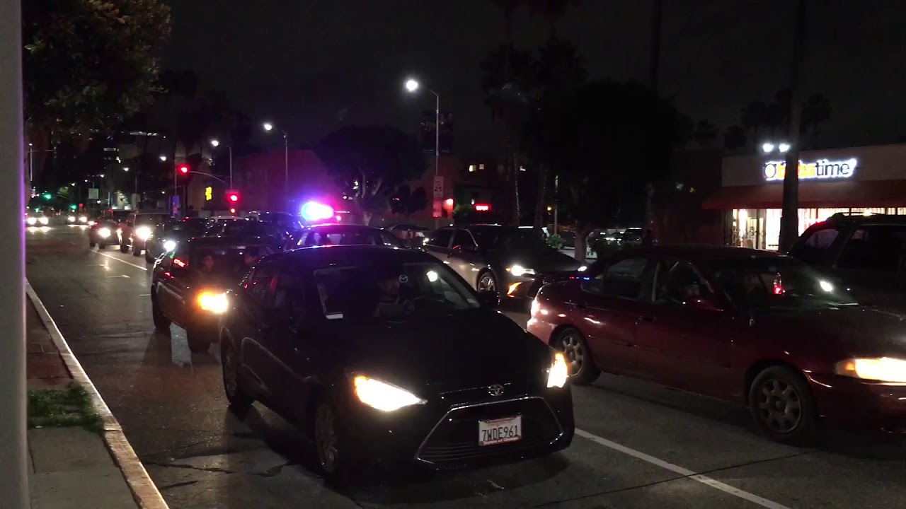 LAPD Responding Code 3 - YouTube